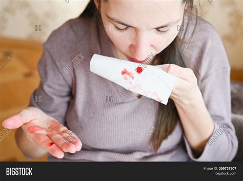 Nosebleed Babe Woman Image Photo Free Trial Bigstock