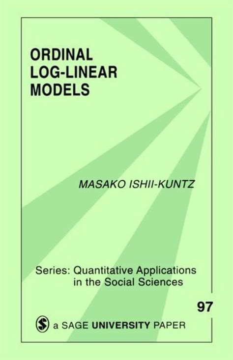 ordinal log linear models 9780803943766 masako ishii kuntz boeken