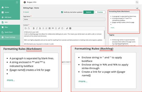 Selecting A Text Format Backlog