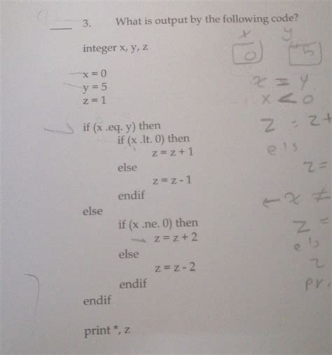 Solved 3 What Is Output By The Following Code Integer X