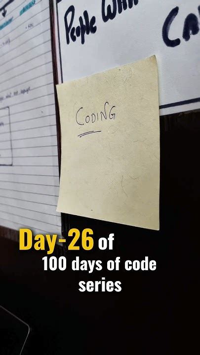 Day 26100 Coding Bca Btech 100daysofcodechallenge Youtube