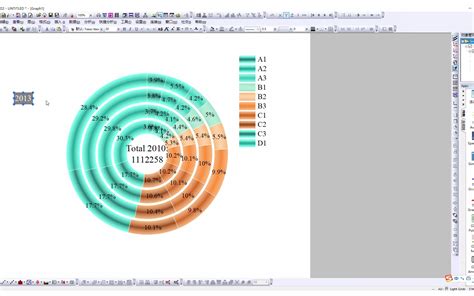 Origin绘制同心圆弧图