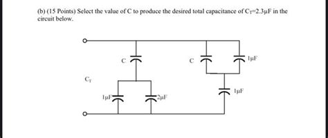Solved B Points Select The Value Of C To Produce The Chegg Com