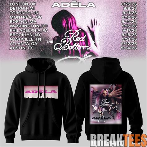Adla The Red Bottoms Tour 2026 Special Hoodie Trending Graphic Tees