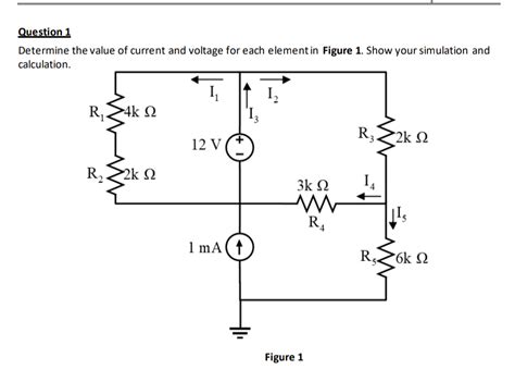 Solved Question Determine The Value Of Current And Voltage Chegg