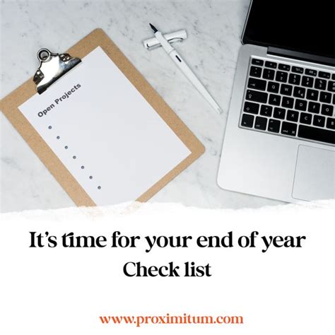 Proximitum Ltd On Linkedin Checklist Itsupport Itchecklist Endofyearreview Networkmanagement