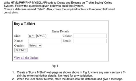 solved write html php php mysql api code to create and