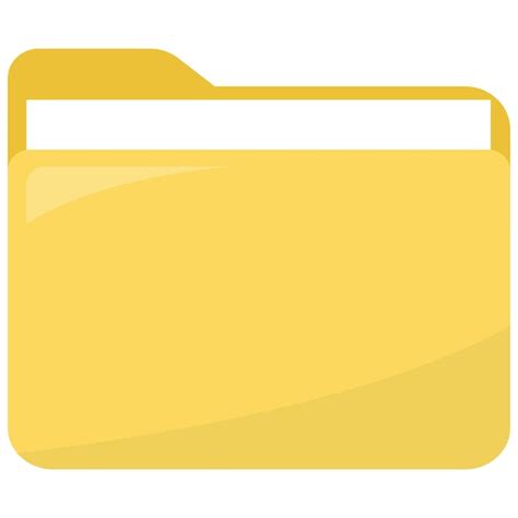 Premium Vector Yellow Folder Icon Isolated On White Background