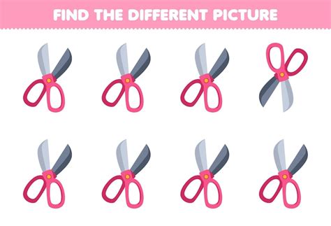 7 페이지 가위 안전 교육 자료 이미지 Freepik에서 무료 다운로드