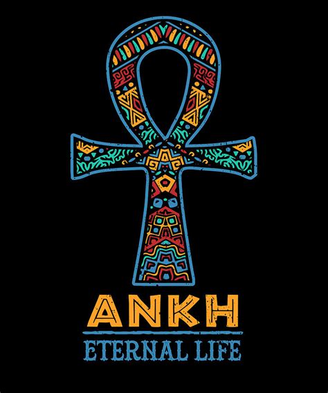 Ankh Cross African Tribal Symbol Black History Month Digital Art By