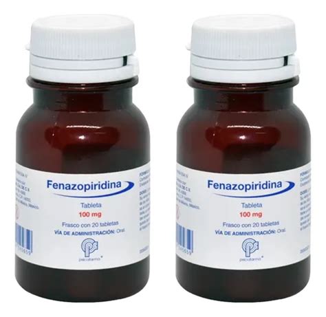 Pack 2 Fenazopiridina 100 Mg 20 Tabletas Mercadolibre