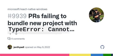 Prs Failing To Bundle New Project With `typeerror Cannot Delete Property Resolverequest Of