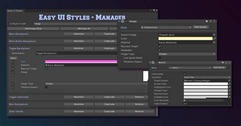 Easy Ui Styles Utilities Tools Unity Asset Store