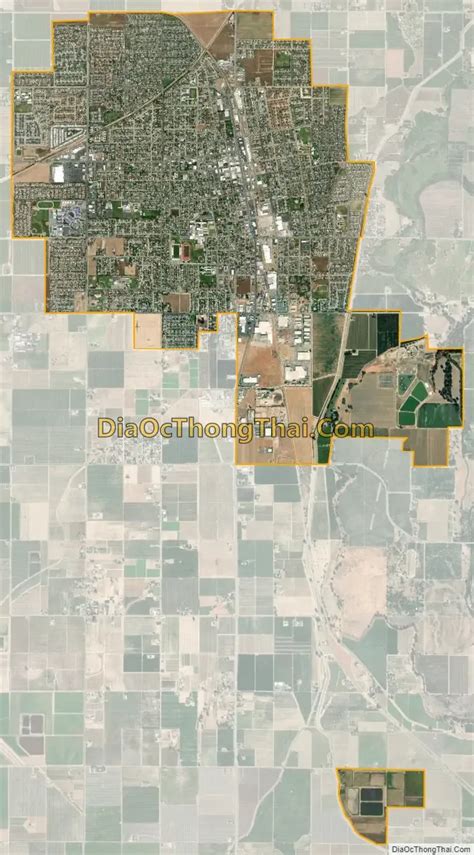 Map Of Sanger City California Thong Thai Real