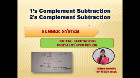 Unit 1 L31 Subtraction Using 1s Complement 2s And 1s Complement Subtraction Boe410