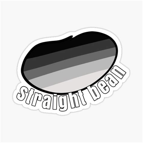 Straight Bean Lgbt Pride Beans Sticker By Mooncattle Redbubble