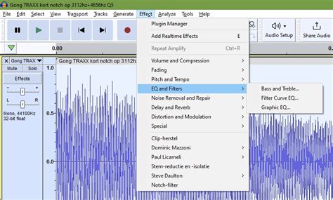 Are Low And High Pass Filters Gone Audacity Help Forum Audacity Forum