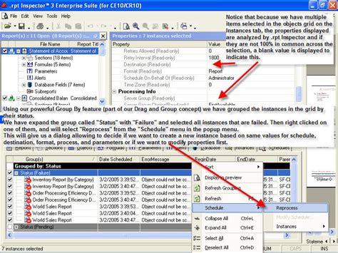 Rpt Inspector Enterprise Suite For Businessobjects Enterprise Crystal Enterprise Crystal