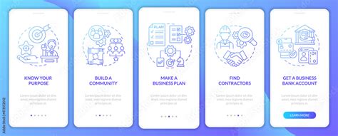 Company Development Tips Onboarding Mobile App Page Screen Entrepreneurship Walkthrough 5 Steps