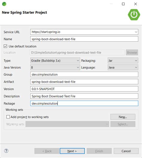 Spring Boot Web Application Export And Download Text File