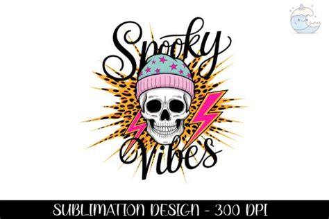 Spooky Vibes Funny Skull Meme Design Png Graphic By Dreamtidestudio