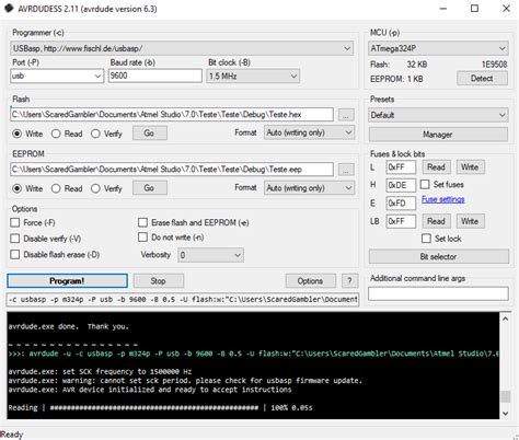 Sending Data From Atmega324p To Arduino By Usart General Guidance