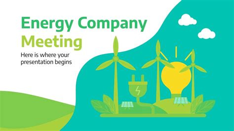 Energy Company Meeting Google Slides PowerPoint Template