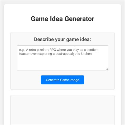 Game Idea Generator