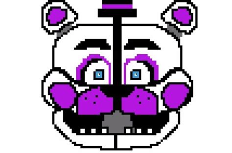 Картинки по клеточкам с ФНАФ