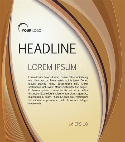 Flyer Design Brown Colors Stock Illustrations 1 588 Flyer Design