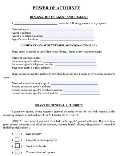 Free 10 State Tax Power Of Attorney Forms Download How To Create