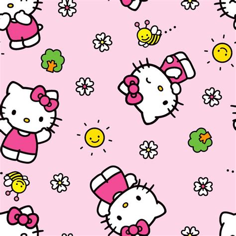 Hello Kitty® Flowers And Bees Pink Cotton Fabric Michaels Hello Kitty