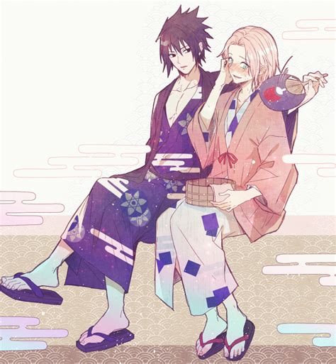 Suzu Tg 390 Haruno Sakura Uchiha Sasuke Naruto Series Naruto Shippuuden Looking Away