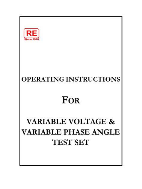 Variable Voltage Variable Phase Angle Manual Pdf Switch Power Supply