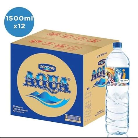 Jual 1 Dus Aqua 1500 Ml 1 Dus Aqua Liter Aqua 1 Liter Air Mineral Air