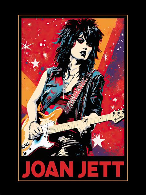 Exclusive Joan Jett Poster Joan Jett Wall Art Joan Jett Art Etsy