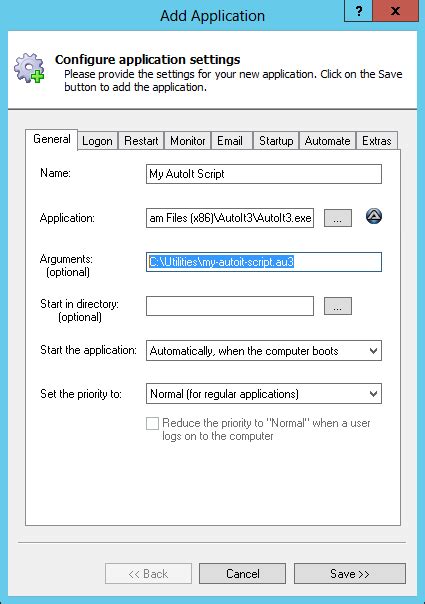 How To Run An Autoit Script As A Windows Service 8201272008vista2003xp