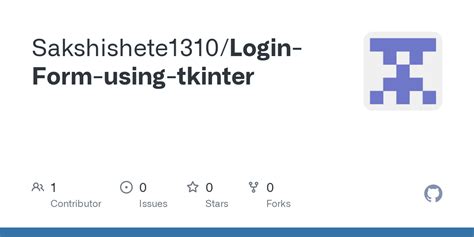Github Sakshishete1310login Form Using Tkinter