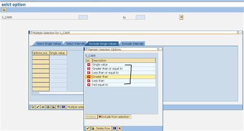 Controlling Restricting SELECT OPTIONS Features SAPCODES