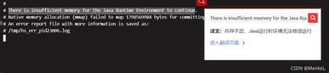 tomcat服务启动报错：cannot allocate memory tomcat cannot allocate memory csdn博客