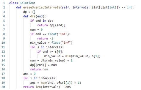 Non Overlapping Intervals