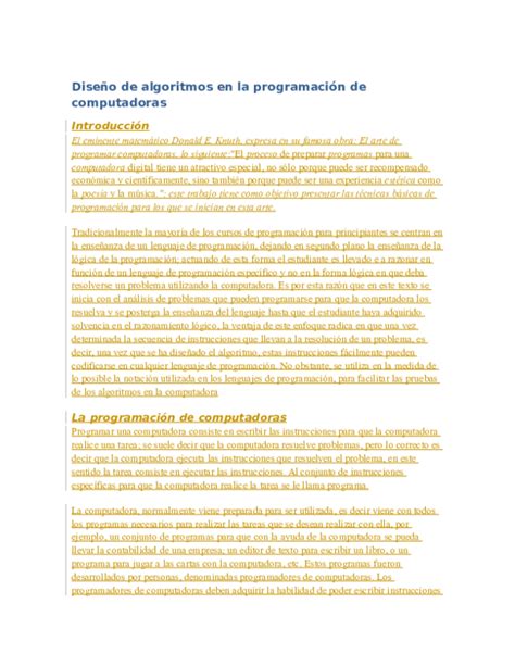 doc diseno de algoritmos en la programacion de computadoras
