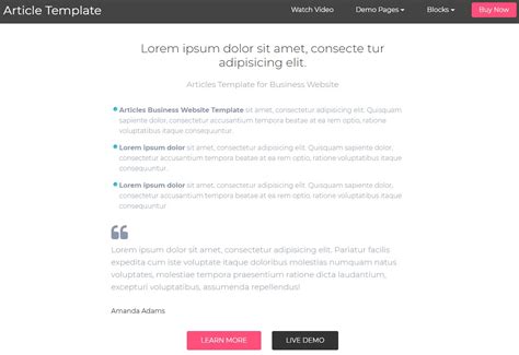 Cool 50 Basic HTML Templates For Your Website From 2019