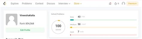 Vineesha Katta On Linkedin Successfully Completed Leetcode 100 Questions⁉️ Time To Revise