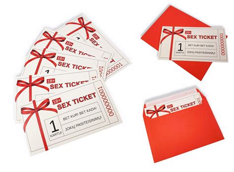 Bilietas „sex Ticket“ Lietuviška Prekė