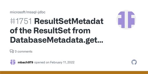 Resultsetmetadata Of The Resultset From Databasemetadatagetcolumns