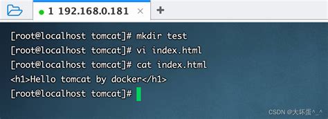 第05讲：docker部署tomcat 基于tomcat docker 部署 csdn博客