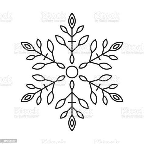 검은 선 벡터 눈송이 아이콘 벡터 크리스마스와 겨울 또는 새해 대칭 디자인 0명에 대한 스톡 벡터 아트 및 기타 이미지 0명 12월 겨울 Istock