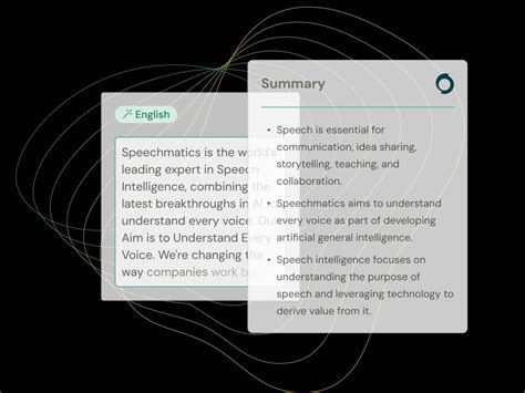 Ai Summarization Api Fast Accurate Summaries Speechmatics