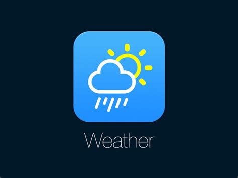 Ios Weather App Icon Weather Front Design